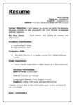 Resume Format For Delivery Field Boys Sample Resumes Download