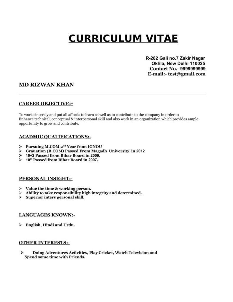 Modern Resume Templates Free Download (.docx & .pdf)
