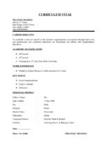 2 Page Resume Template Free Download Word (.docx & .pdf)