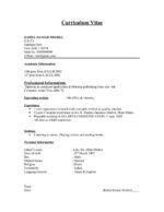 2 Page Resume Template Free Download Word (.docx & .pdf)