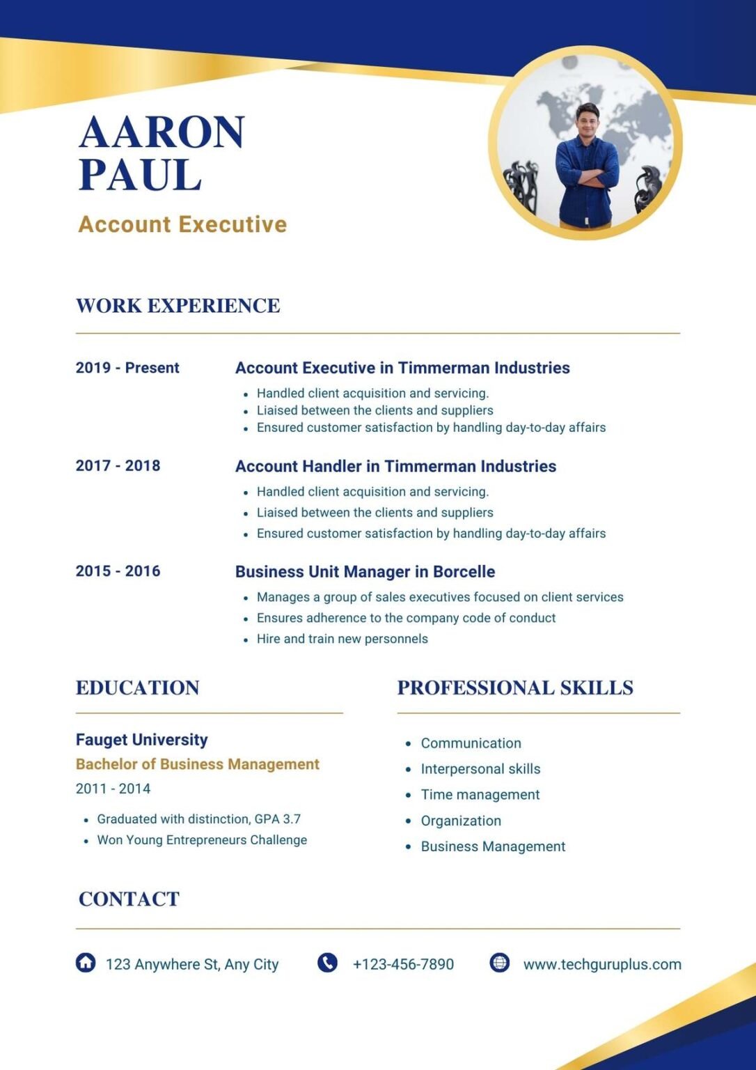 Accountant Resume 20 Templates Download in Word (.docx)