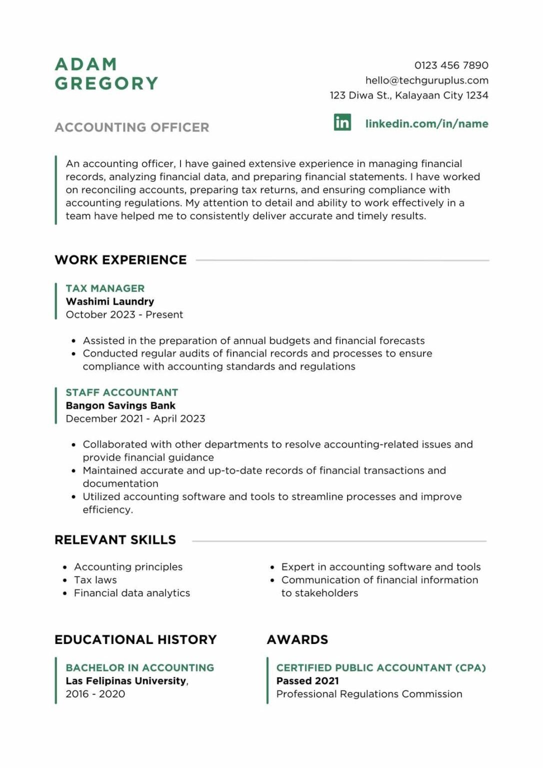 ATS Friendly Resume 20 Templates Download in Word (.docx)