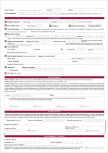 Axis Bank Customer Request Form Download in PDF