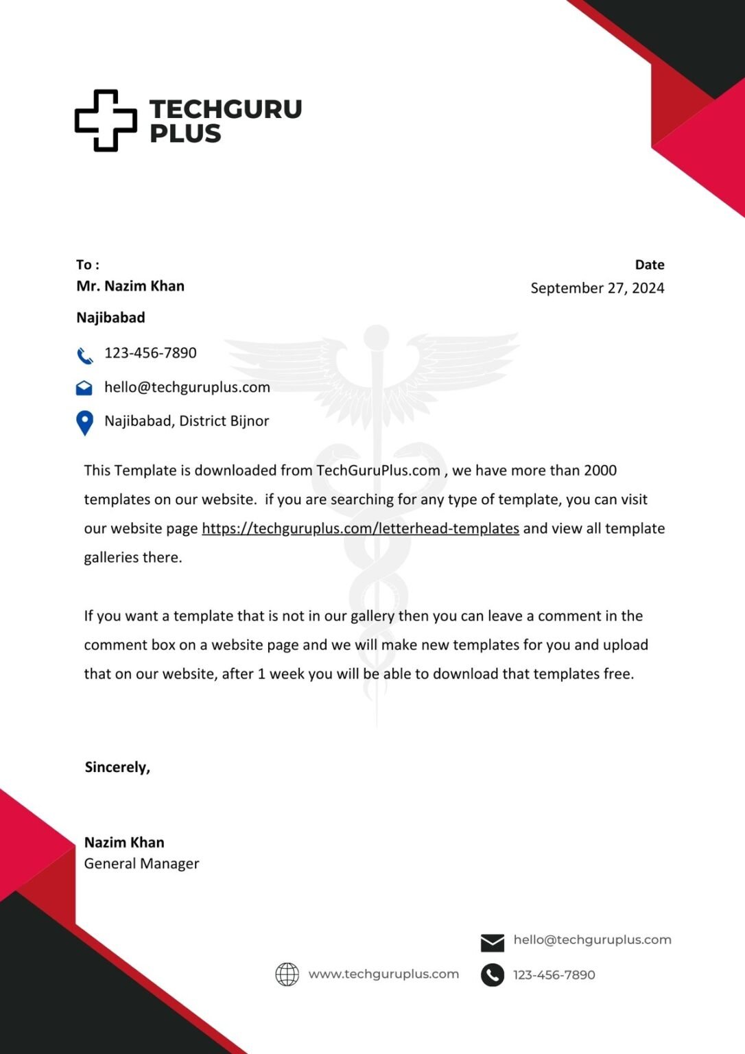 Doctor Letterhead 20 Templates Download in Word (.docx)