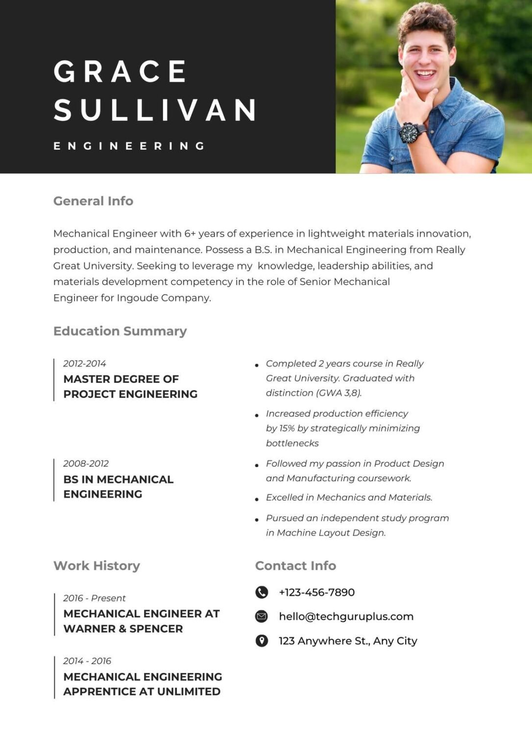 Engineer Resume 20 Templates Download in Word (.docx)