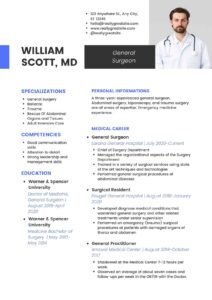 Doctor Resume 20 Templates Download in Word (.docx)