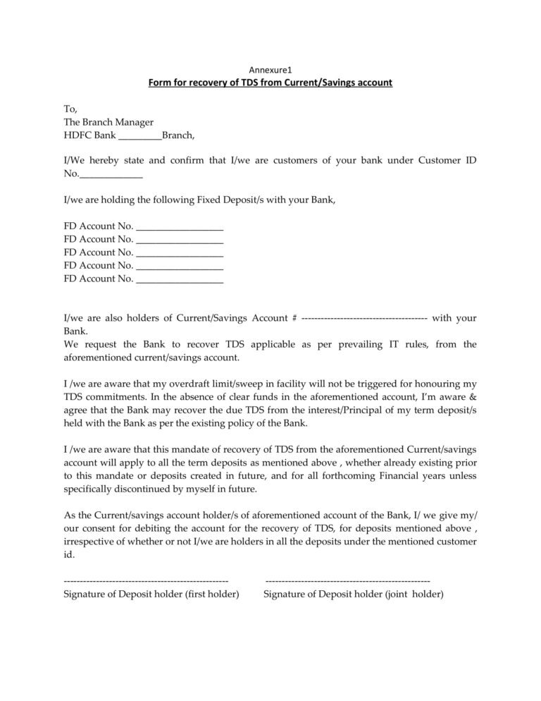 HDFC Bank Form C Application for Withdrawals Under the PPF Scheme, 1968 ...