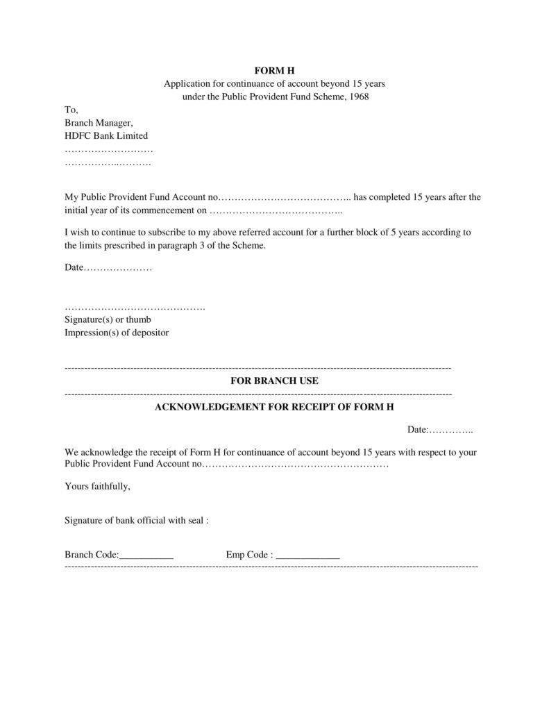 HDFC Bank Consolidated Account Opening Annexure Booklet Form for ...