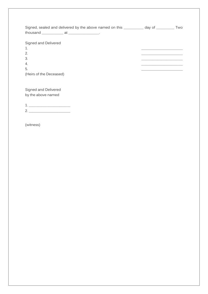 HDFC Bank Format of Claim Application Form from Legal heirs in PDF Download