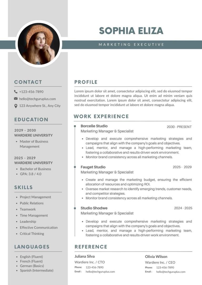 MIS Executive Resume 20 Templates Download in Word (.docx)