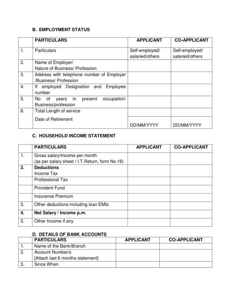 Punjab National Bank Application Form For PMAY MIG Loan Download in PDF