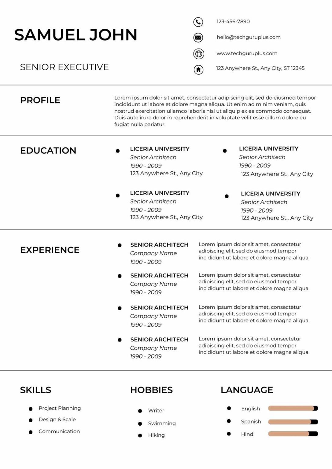 MIS Executive Resume 20 Templates Download in Word (.docx)