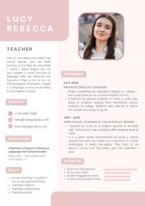School Teacher Resume 20 Templates Download in Word (.docx)