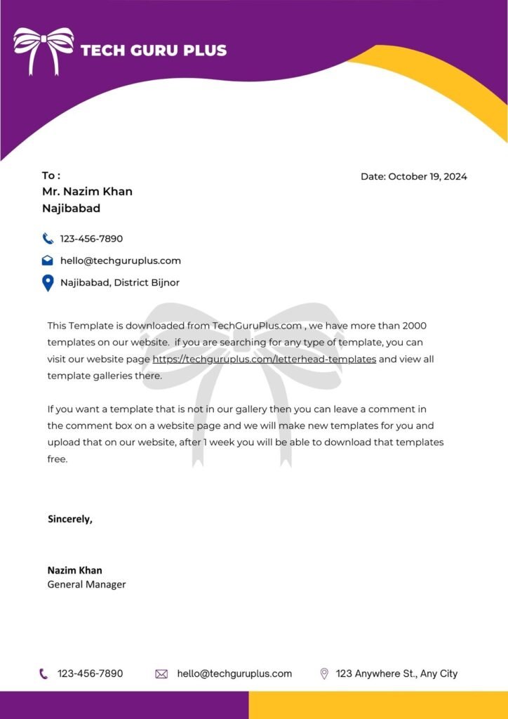 Boutique Shop Letterhead 20 Templates Download in Word (.docx)