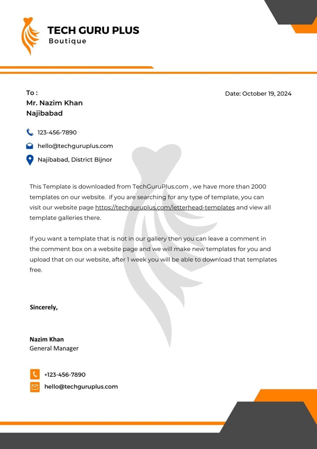 Boutique Shop Letterhead 20 Templates Download in Word (.docx)