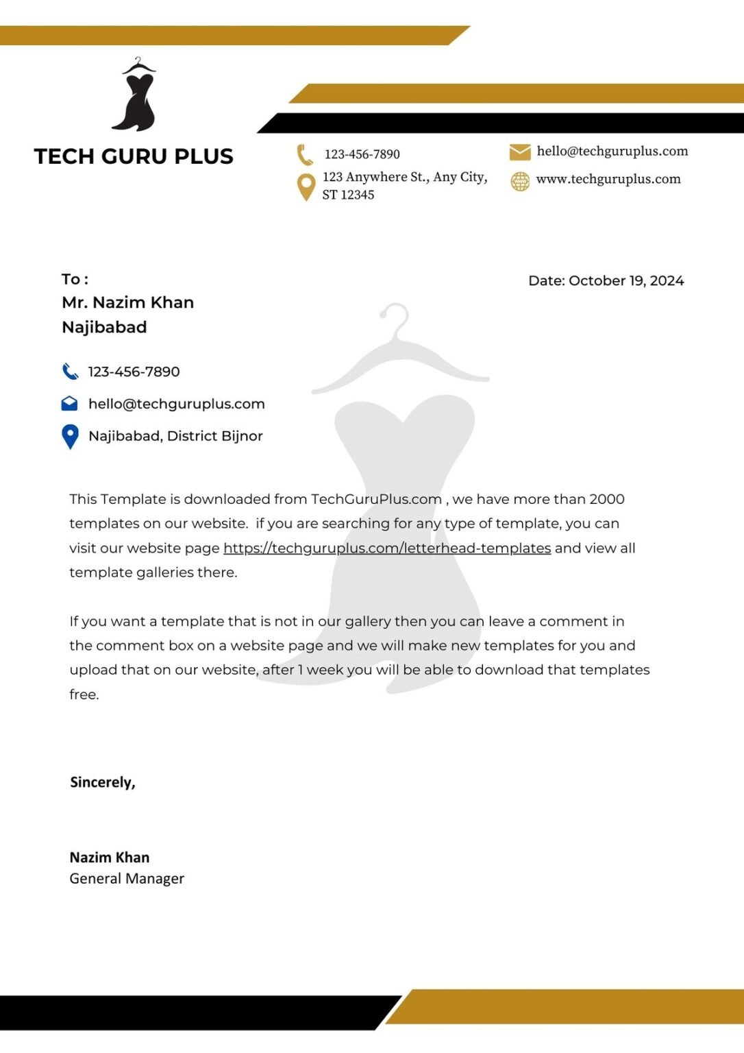 Boutique Shop Letterhead 20 Templates Download in Word (.docx)