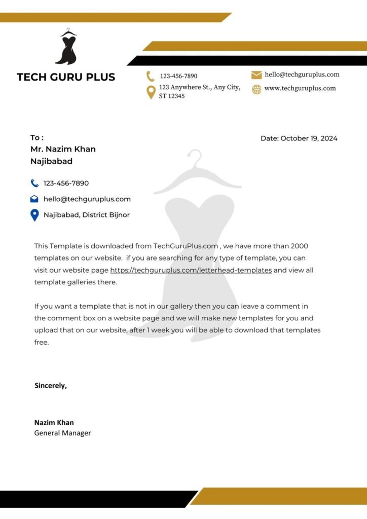 Boutique Shop Letterhead 20 Templates Download in Word (.docx)