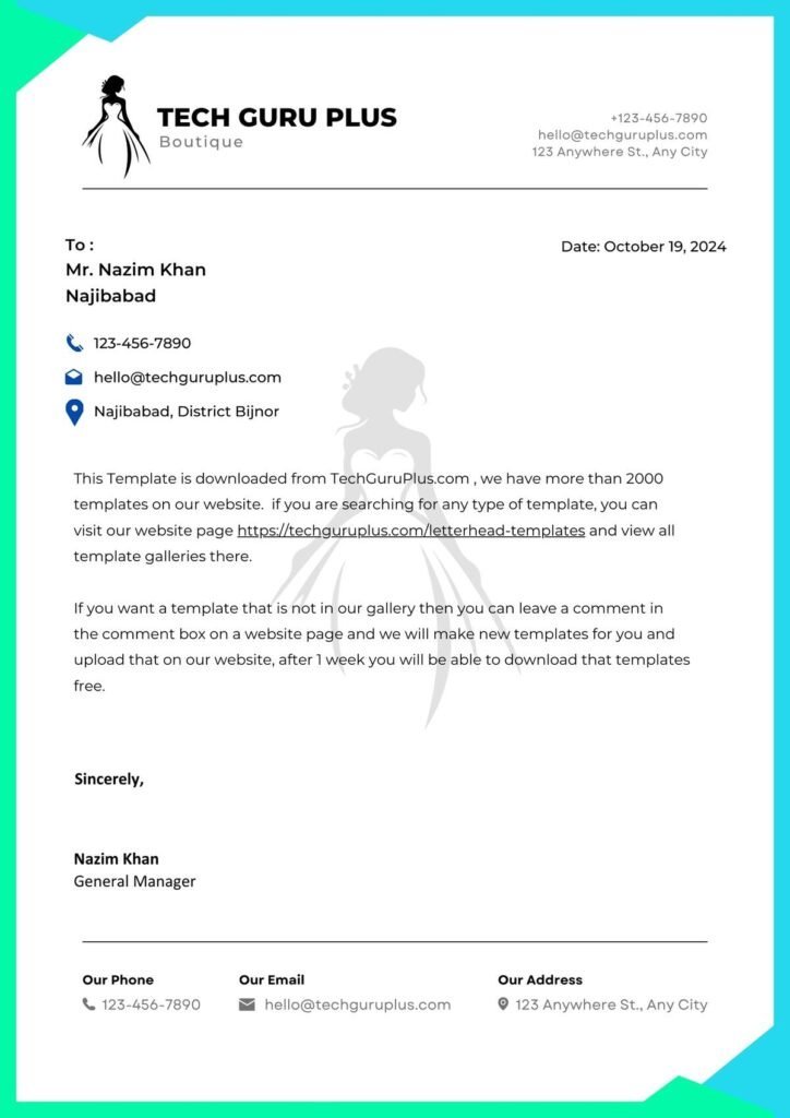 Boutique Shop Letterhead 20 Templates Download in Word (.docx)