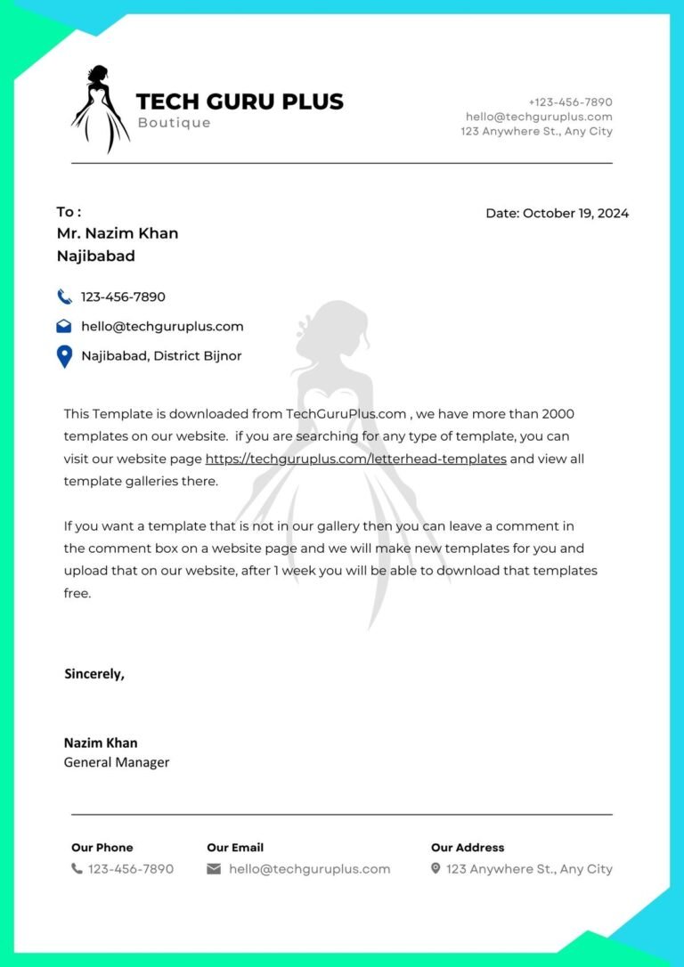 Boutique Shop Letterhead 20 Templates Download in Word (.docx)