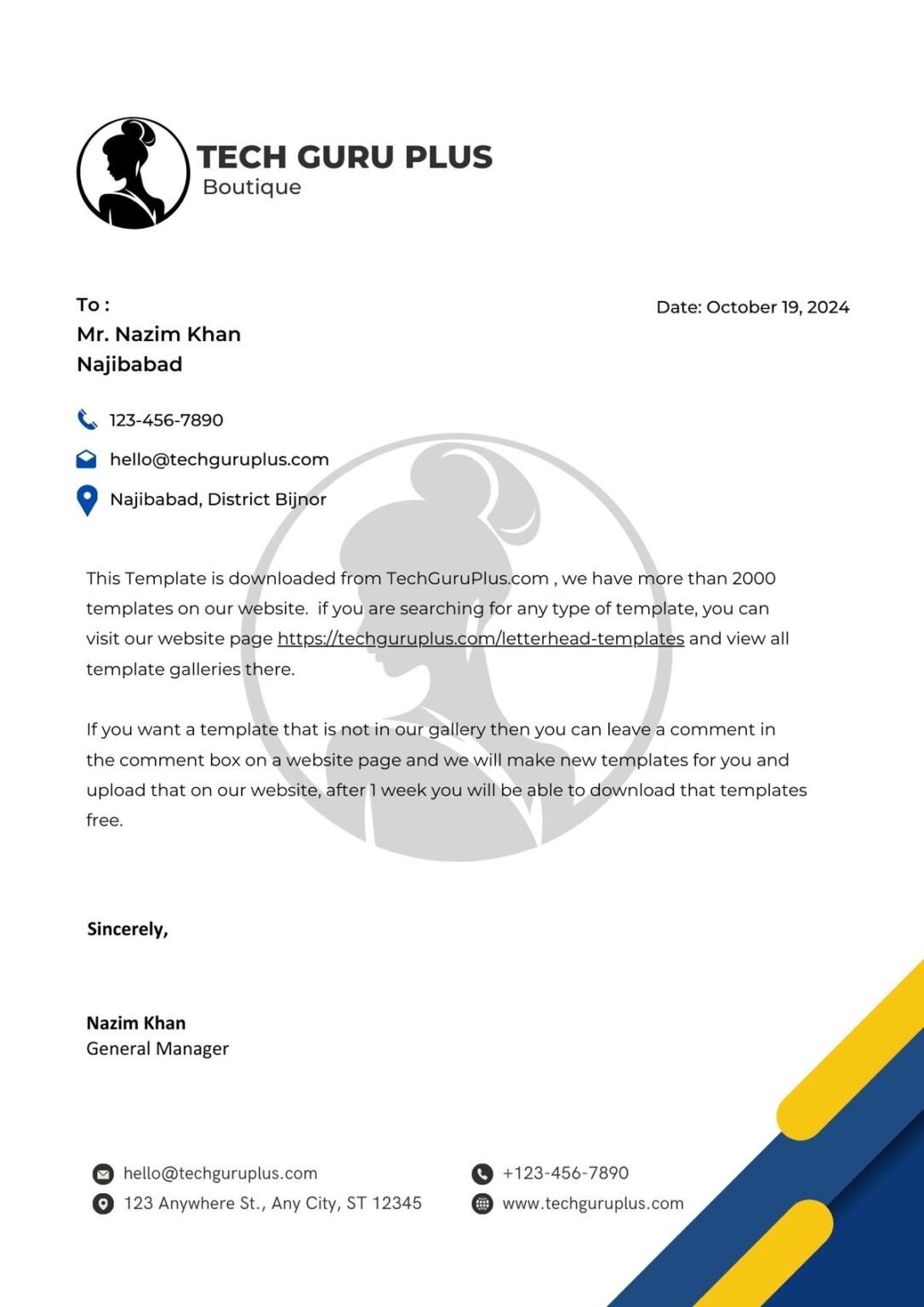 Boutique Shop Letterhead 20 Templates Download in Word (.docx)