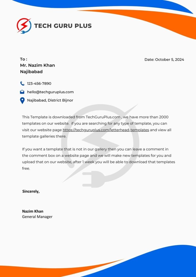 Electrical Company Letterhead 20 Templates Download in Word (.docx)