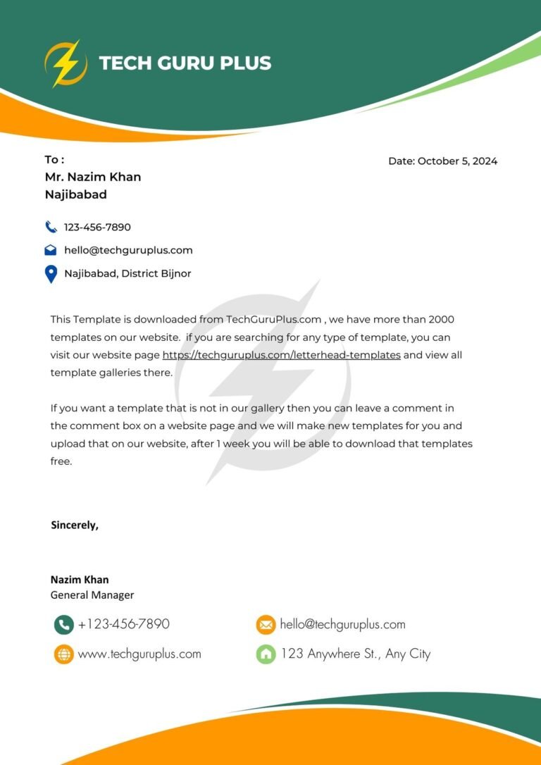 Electrical Company Letterhead 20 Templates Download in Word (.docx)