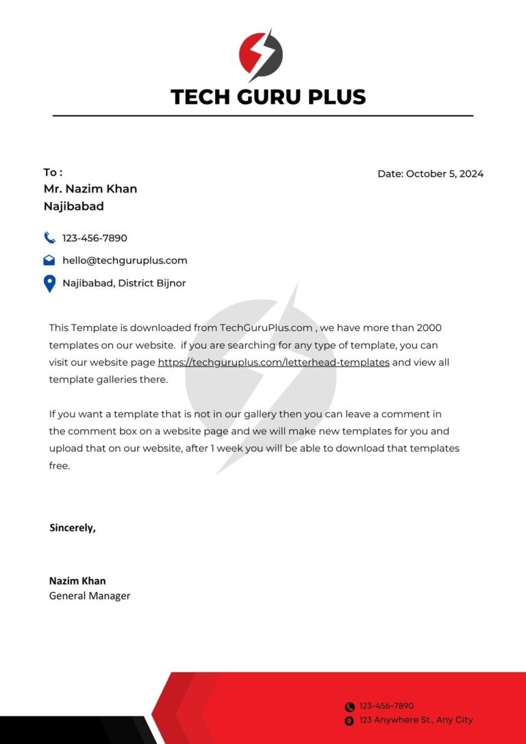 Electrical Company Letterhead 20 Templates Download in Word (.docx)
