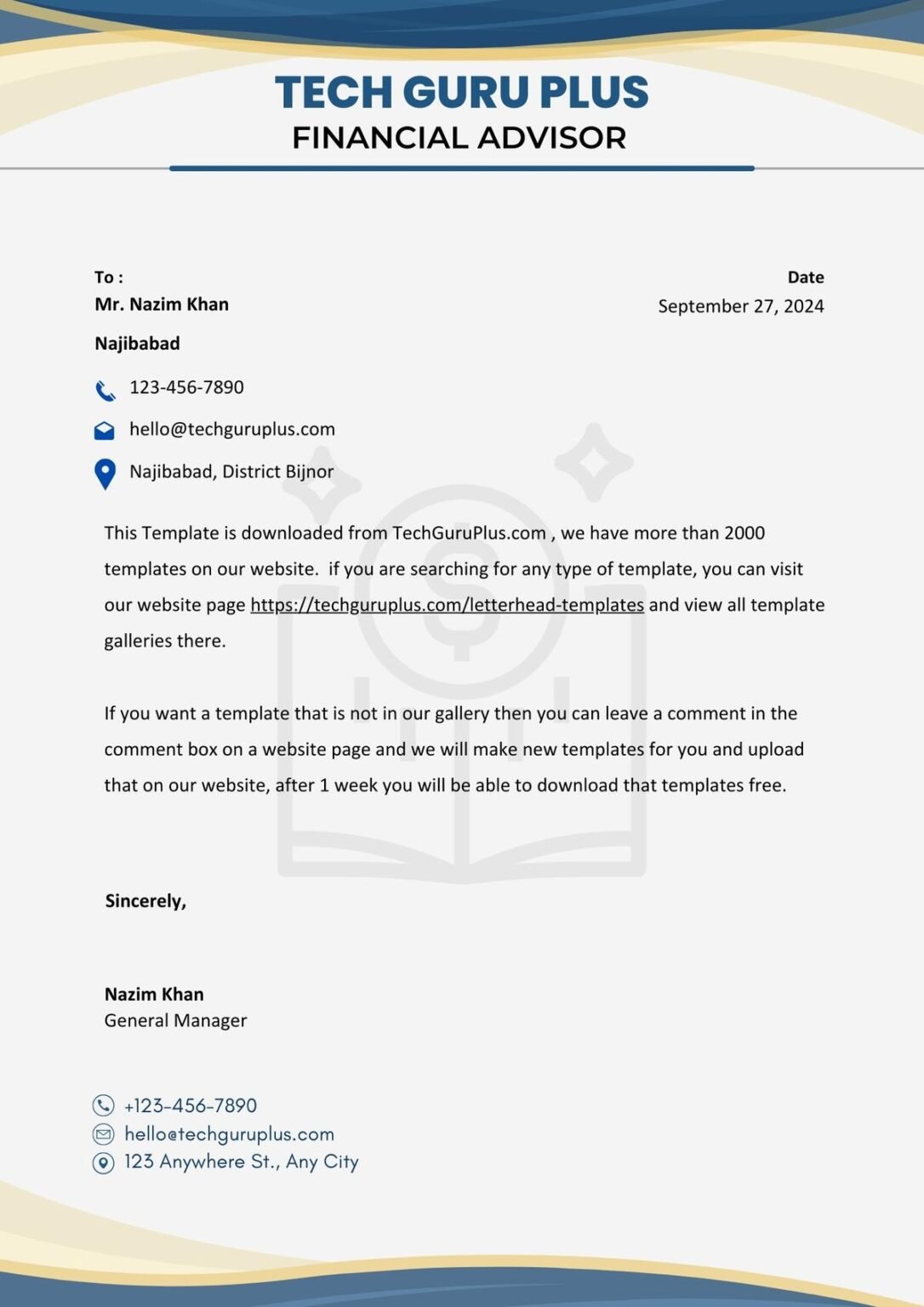 Financial Advisor Letterhead 20 Templates Download in Word (.docx)
