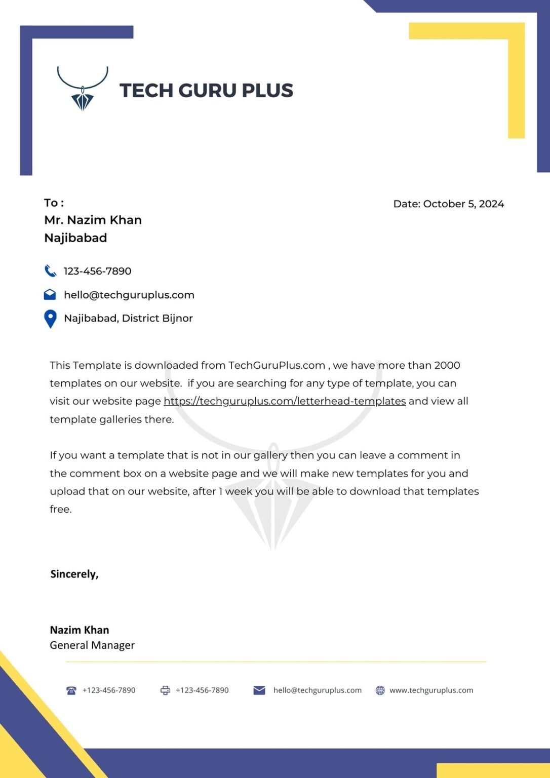 FREE 253+ Letterhead Format Design in Word & PDF (Download)