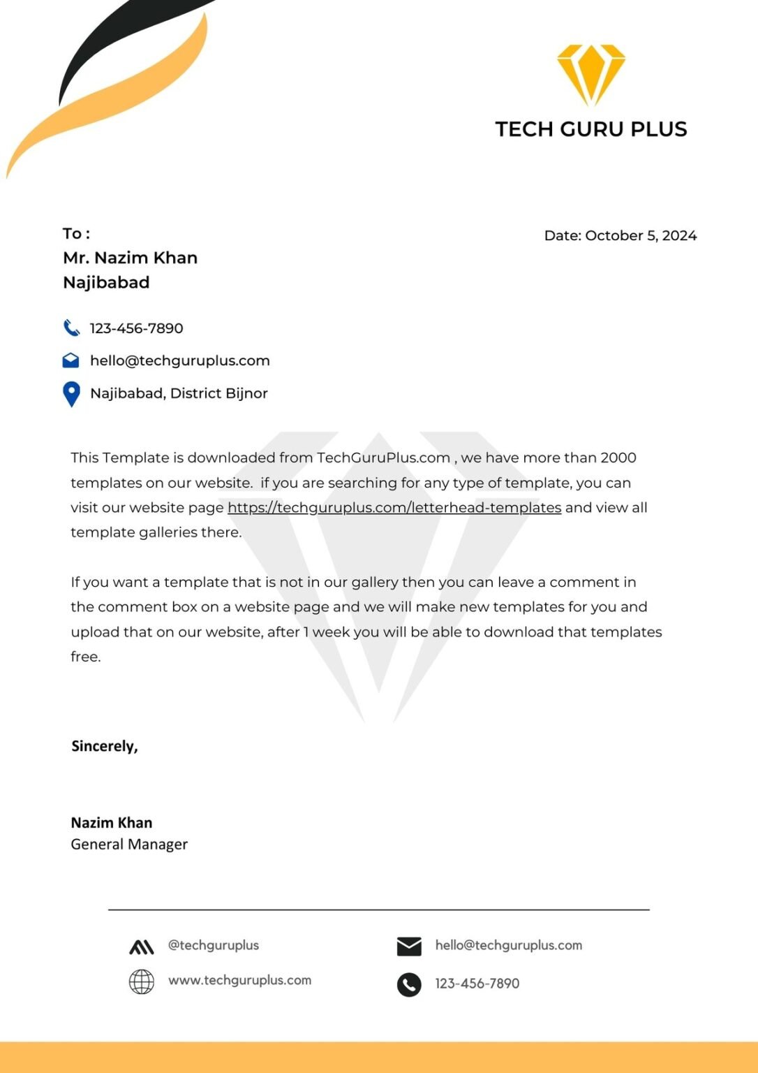 Jewellery Shop Letterhead 20 Templates Download in Word (.docx)