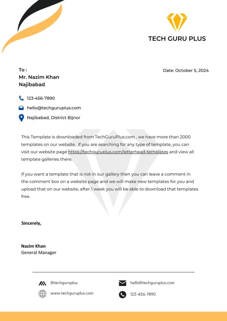Jewellery Shop Letterhead 20 Templates Download in Word (.docx)