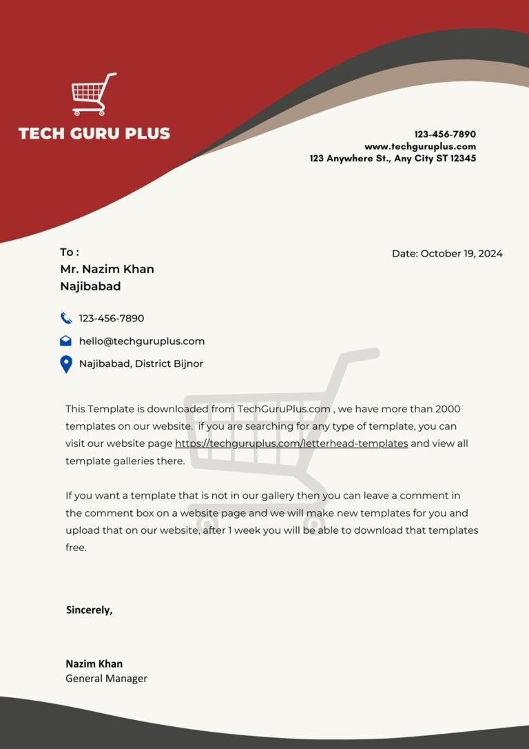 Grocery (Kirana) Shop Letterhead 20 Templates Download in Word (.docx)