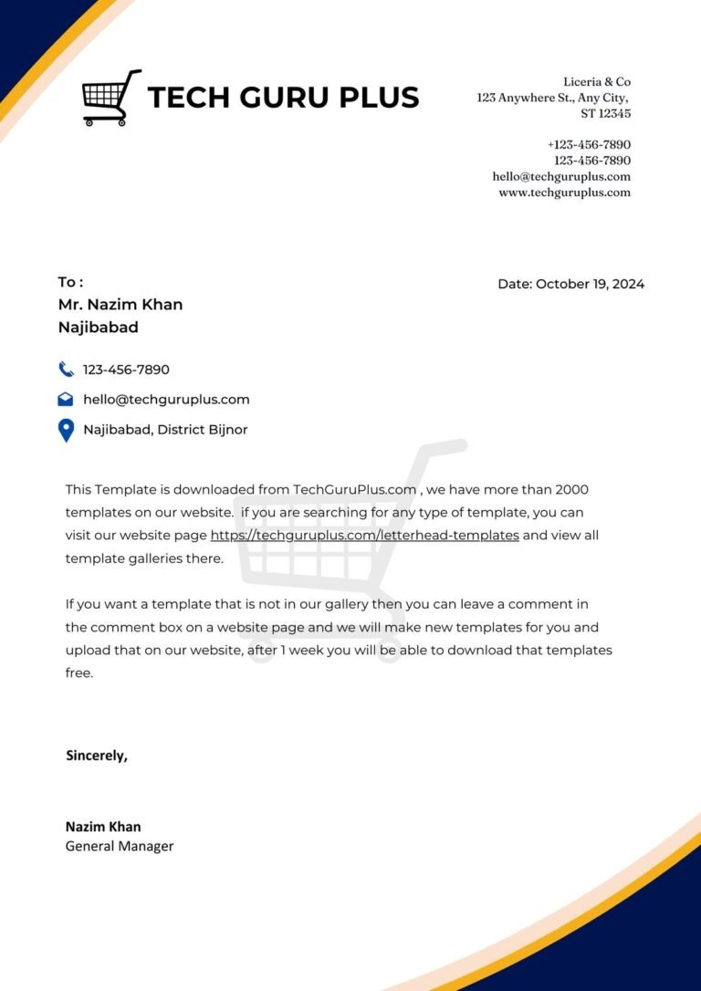 Grocery (Kirana) Shop Letterhead 20 Templates Download in Word (.docx)
