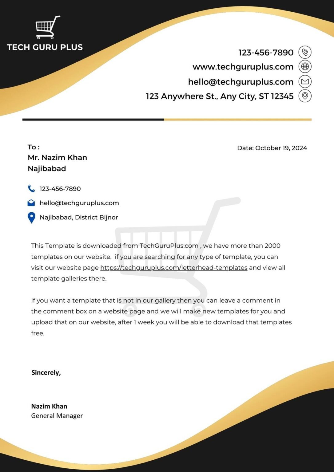 Grocery (Kirana) Shop Letterhead 20 Templates Download in Word (.docx)