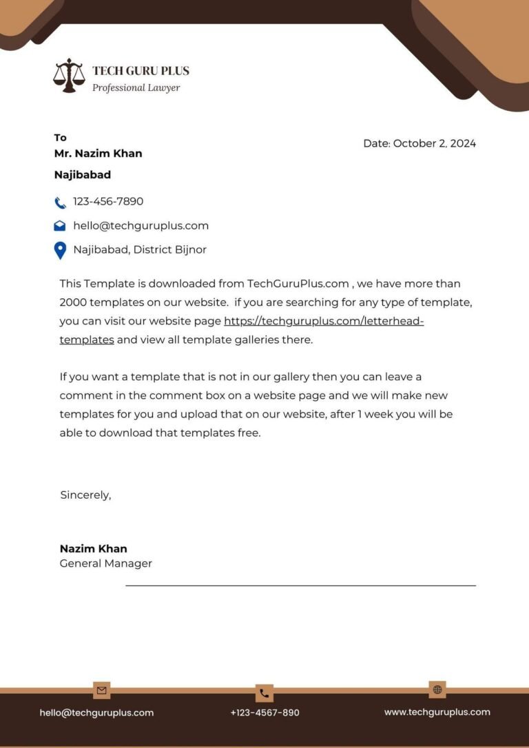 Lawyer Letterhead 20 Templates Download in Word (.docx)