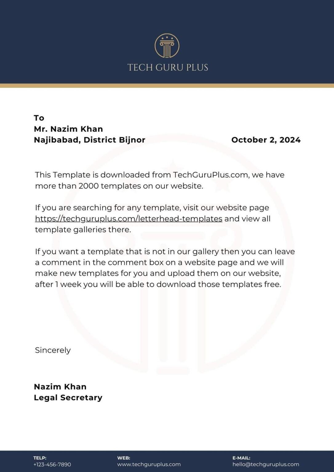 Lawyer Letterhead 20 Templates Download in Word (.docx)