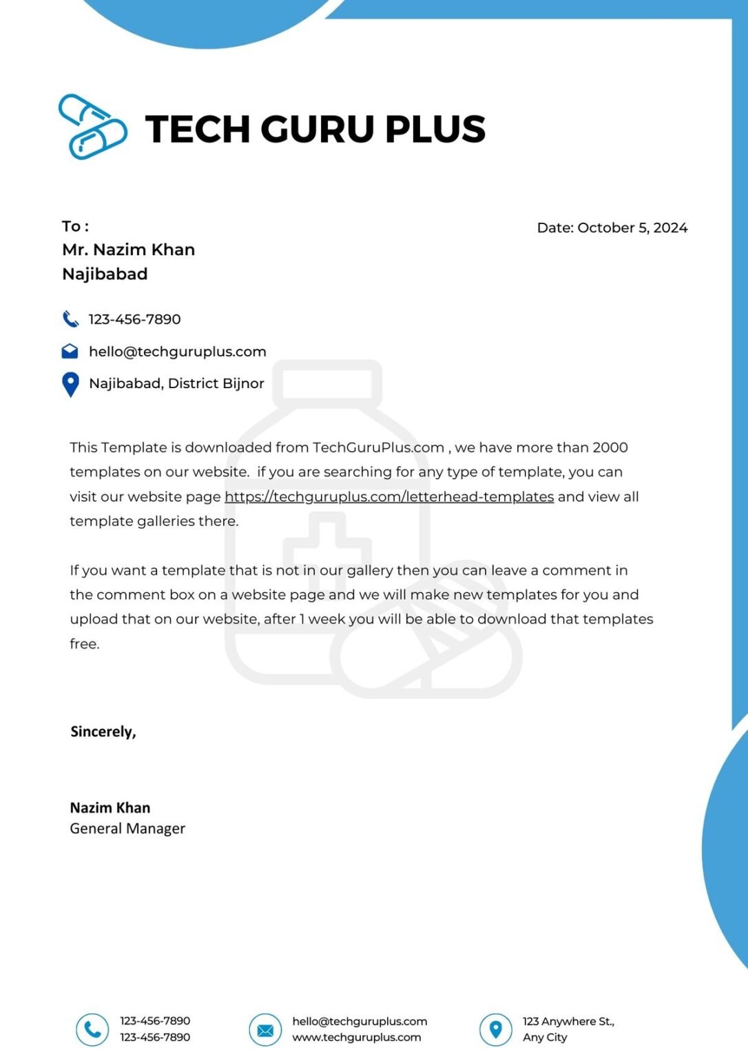 Hospital | Doctor | Pharmacy Letterhead 20 Templates Download in Word ...