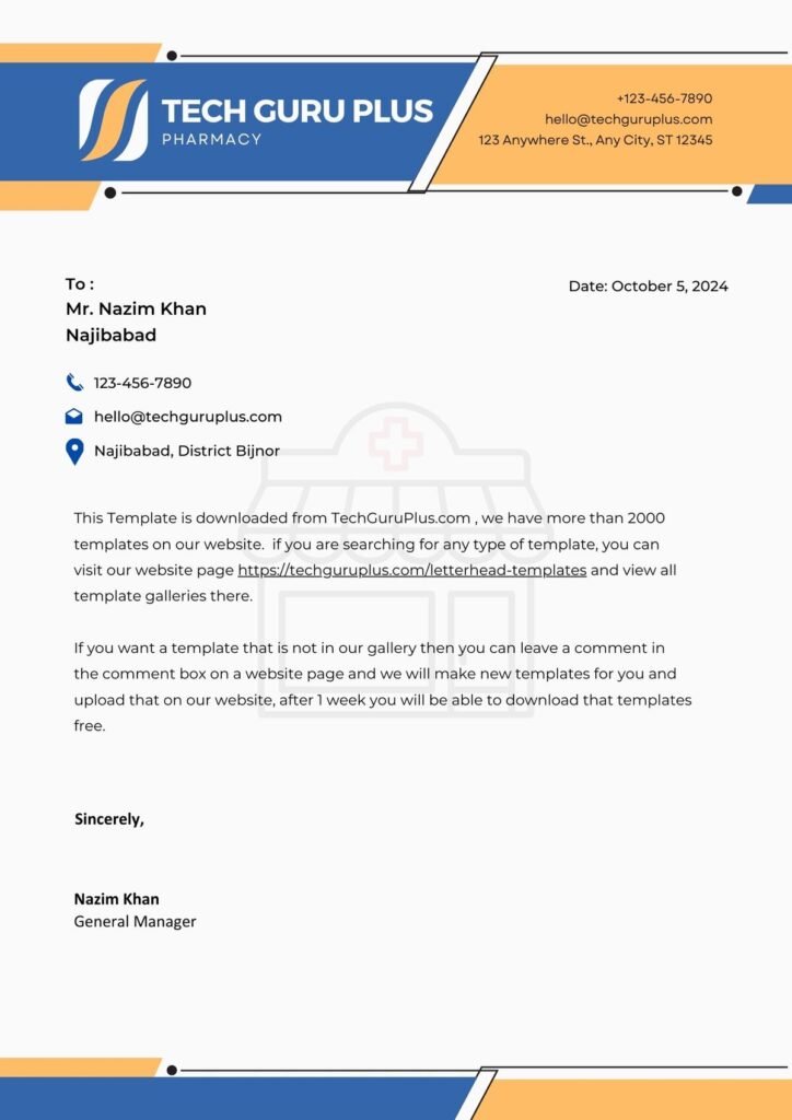 Hospital | Doctor | Pharmacy Letterhead 20 Templates Download in Word ...