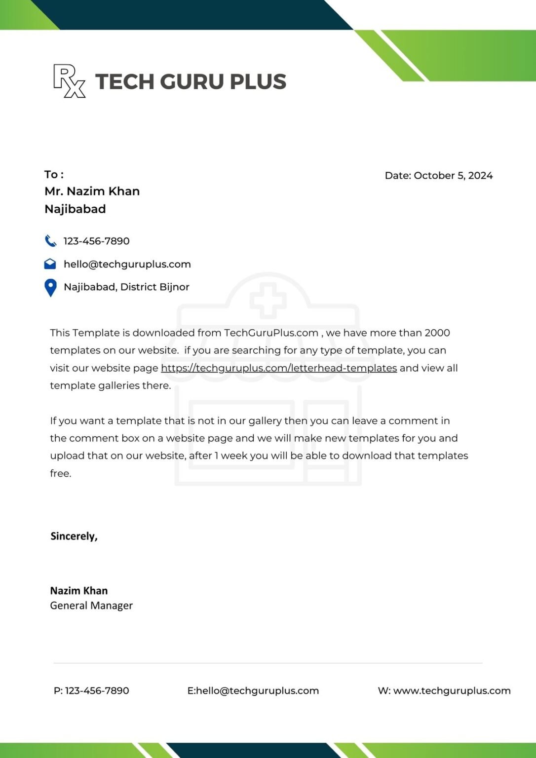 Hospital | Doctor | Pharmacy Letterhead 20 Templates Download in Word ...