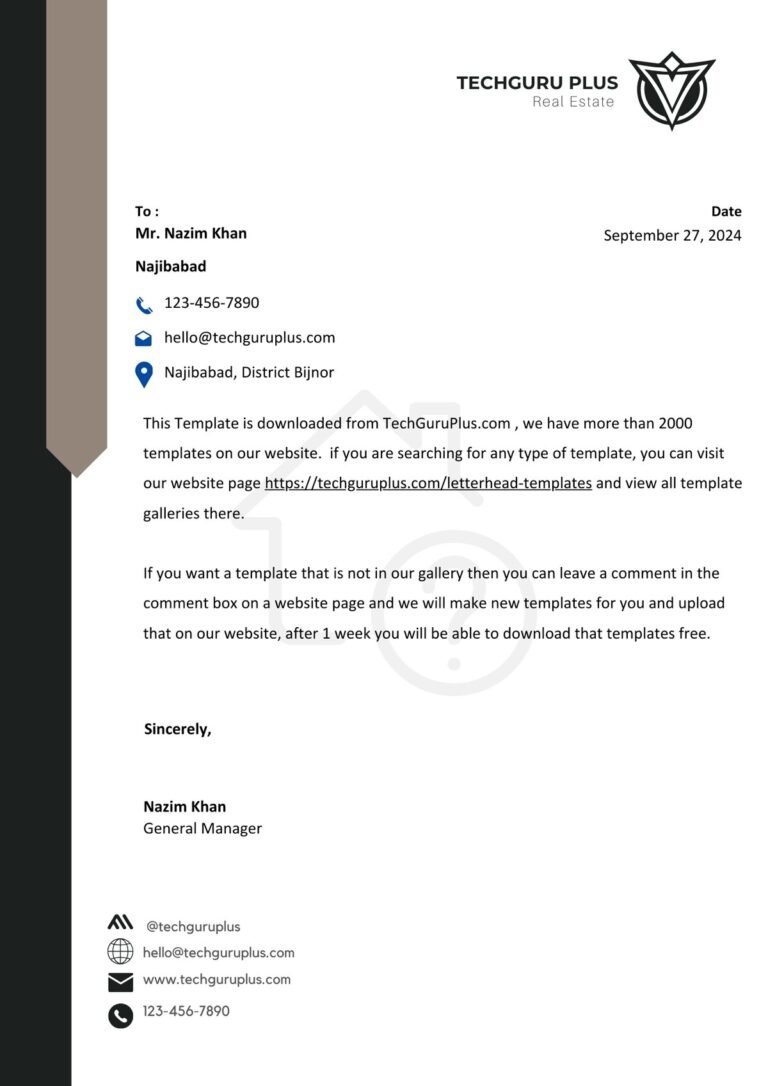 Real Estate Letterhead 20 Templates Download in Word (.docx)