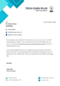Restaurant Letterhead 20 Templates Download in Word (.docx)
