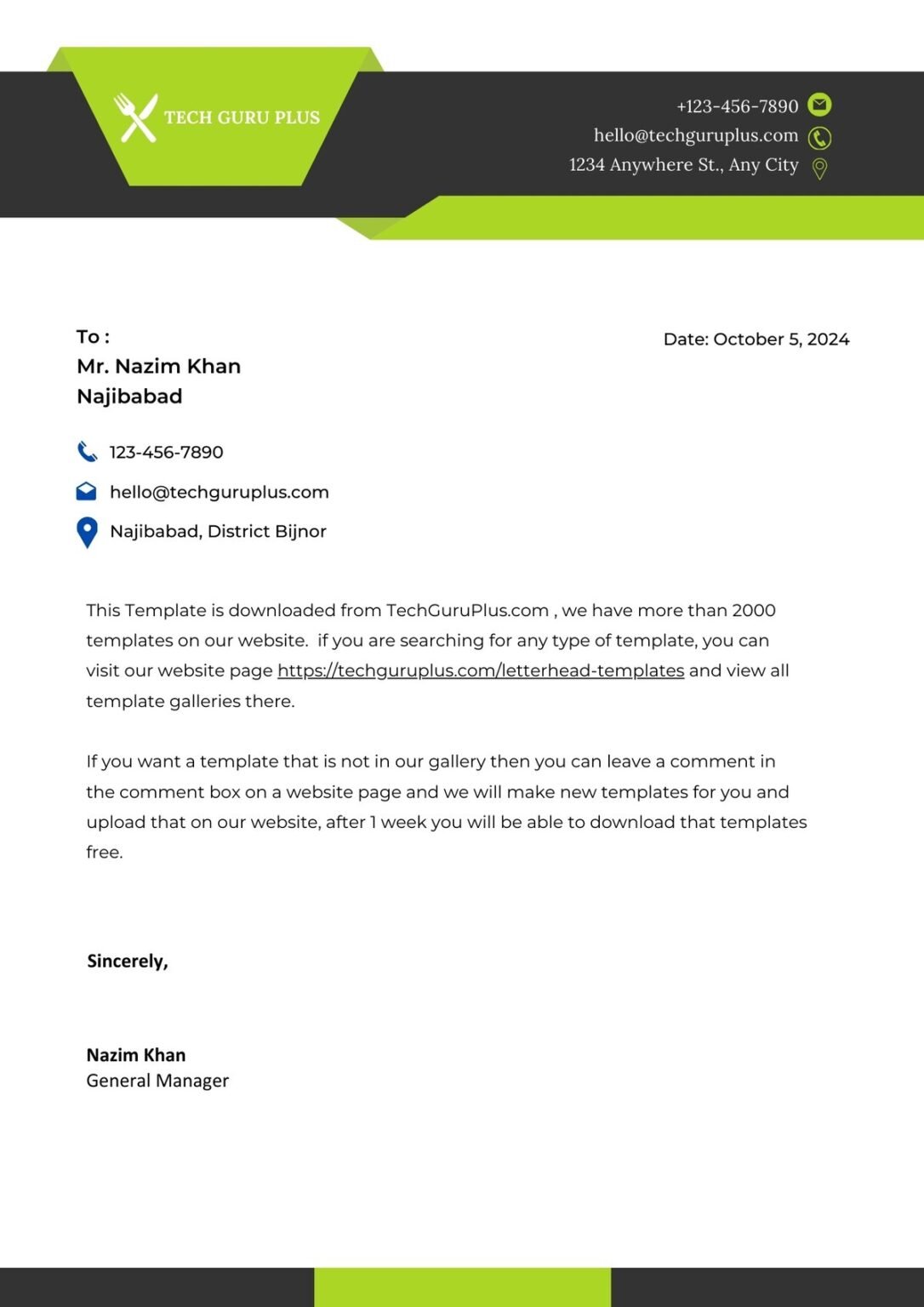 Restaurant Letterhead 20 Templates Download in Word (.docx)