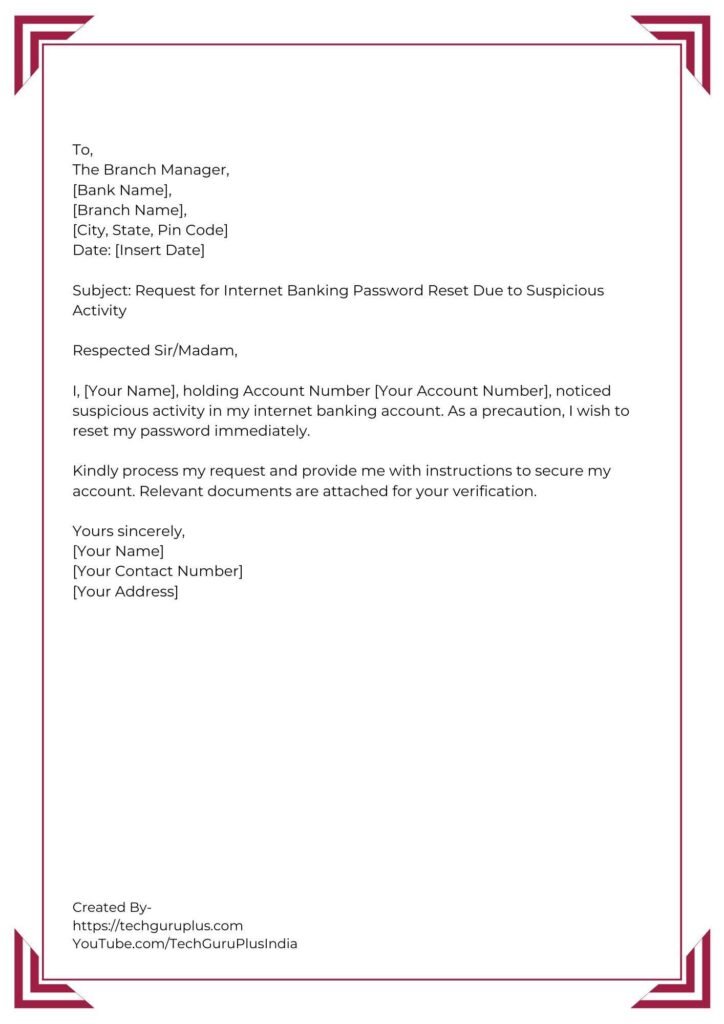 Application for Bank Account Dormancy Activation [5 Format]