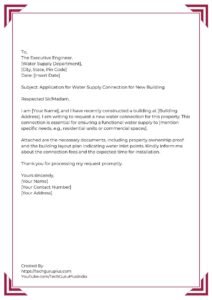 Application for Utility Connections: Electricity, Water, Gas & Internet ...