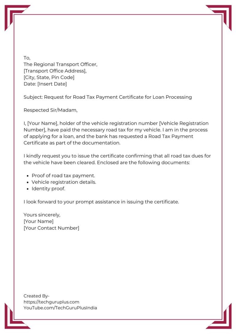 Application for Property Mutation [5 Format]