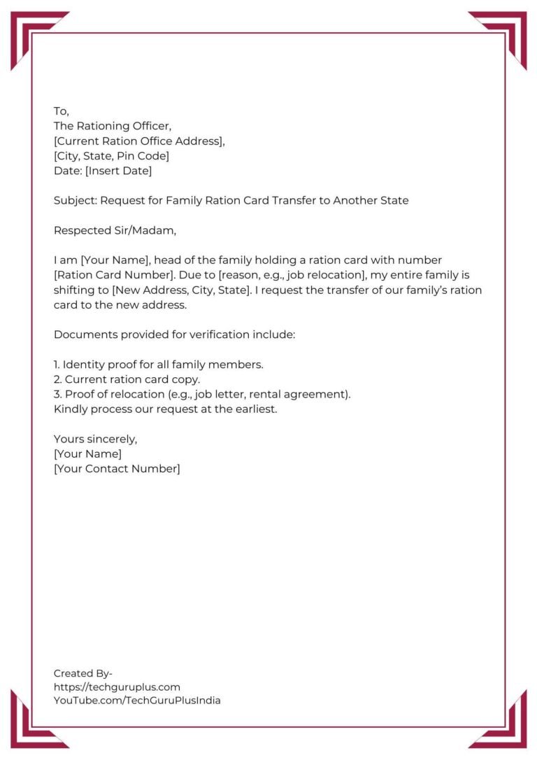 Application for Increasing Account Transaction Threshold Limit [5 Format]