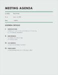 Classic Team Meeting Agenda Templates Download in Word (.docx)