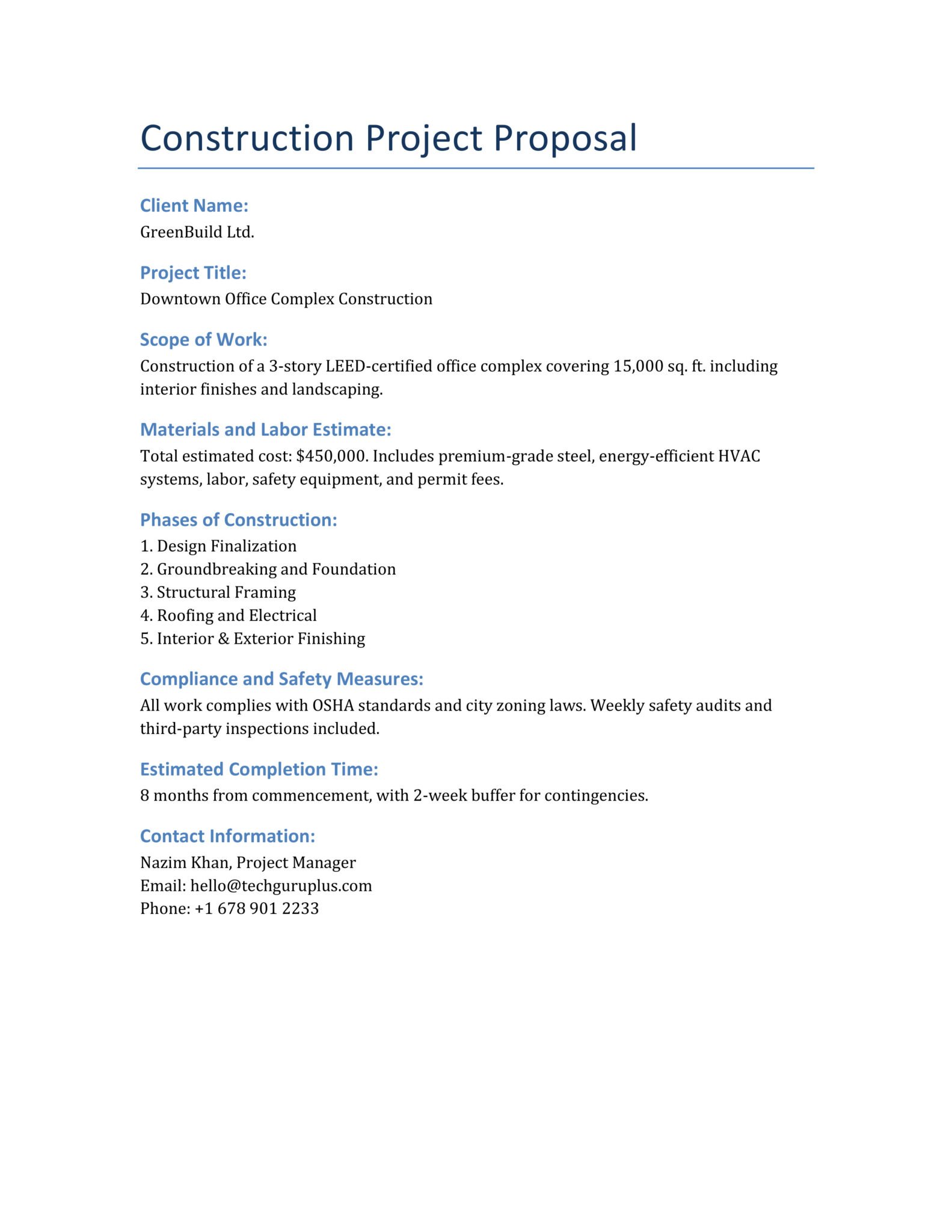 10 Business Proposal Templates Download in Word (.docx)