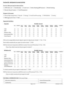 UniBank - Business Banking Application Form in PDF Download