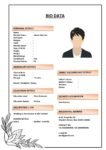 Biodata Format for Teacher/Professor (Download Word .docx)